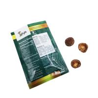 China Custom Printed Flat Three Side Seal Pouch Bags With Clear Window For Food Packaging Spice Seasoning Storage for sale