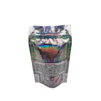 China Custom Digital Printed Aluminum Foil Coated Stand Up Hologram Pouch with Zipper For Flower, Weed, Herb, Cookies Pack for sale