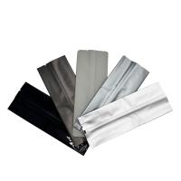 China Grey Silver Color Side Gusset Packaging Airtight Light Proof Metallic Mylar Back Sealing Green Tea Packaging Bags for sale