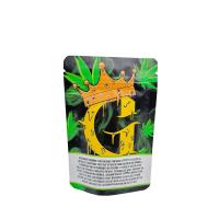 China Custom Candy Mylar Ziplock Stand Up Bags Storage Food 3.5g Resealable for sale