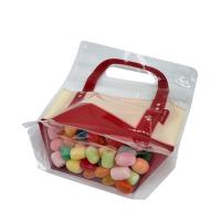 China Handbag Design Plastic Stand Up Zipper Pouches For Packaging Food Cookies Candies Fruits for sale
