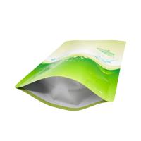 China Custom Design Aluminium Laminated Green Stand Up Pouch With High Barrier Property for sale