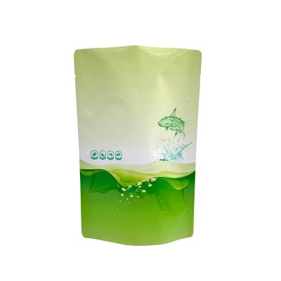 China Custom Design Aluminium Laminated Green Stand Up Pouch With High Barrier Property for sale