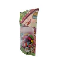 China FDA Recyclable Stand Up Pouches For Food Packaging With Window And Ziplock Customized Design for sale