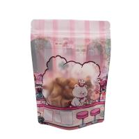 China Cartoon Design Customized Stand Up Zipper Bags For Food Packaging With Window for sale