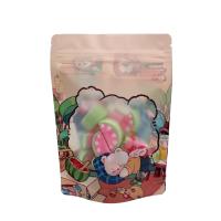 China Plastic Laminated Films Zipper Top Custom Packaging Stand Up Pouches With Matte Window for sale