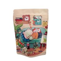 China Plastic Laminated Films Zipper Top Custom Packaging Stand Up Pouches With Matte Window for sale