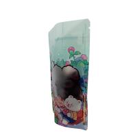 China Pre made Custom Plastic Stand Up Barrier Pouches with Clear Window and Zipper for Nuts Candies Cakes Food for sale