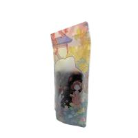 China Classical Style Matte Plastic Custom Printed Stand Up Pouches with Clear Window and Zipper for Candy for sale