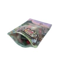 China Chinese Classical Style Plastic Stand Up Pouches With Clear Window And Zipper For Food for sale
