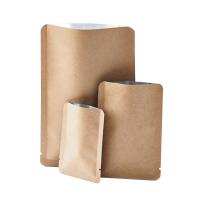 China Aluminium Foil Lined Waterproof Kraft Paper 3 Side Seal Bag Customized for sale