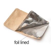 China Aluminium Foil Lined Waterproof Kraft Paper 3 Side Seal Bag Customized for sale