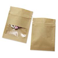China Smell Proof Flat 3 Side Seal Pouch With Clear Window With Ziplock For Dry Food  Nuts for sale