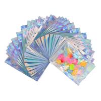 China 4x6 Inch Flat Resealable Holographic Ziplock Bags Mylar Pouch for Candy, Weed, Flower, Tea, Food, Accessories Packaging for sale