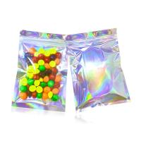 China 4x6 Inch Flat Resealable Holographic Ziplock Bags Mylar Pouch for Candy, Weed, Flower, Tea, Food, Accessories Packaging for sale