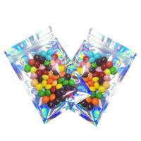 China 4*6 Inch Heat Sealing Tear Notch Top Aluminium Foil Holographic Mylar Zipper Bags for Food Jewelry Makeup Storage for sale