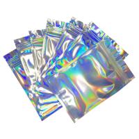 China 4*6 Inch Heat Sealing Tear Notch Top Aluminium Foil Holographic Mylar Zipper Bags for Food Jewelry Makeup Storage for sale