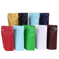 China Airtight Fresh-keeping Resealable Aluminium Foil Lined Coffee Pouches with Degassing Valve for sale