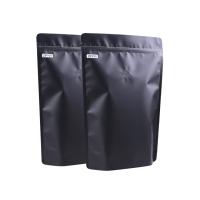 China 1/2 Lb Pound 250g Aluminum Foil Stand Up Coffee Bag With Ziplock Degassing Valve for sale