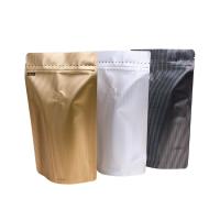 China 1/2 Lb Pound 250g Aluminum Foil Stand Up Coffee Bag With Ziplock Degassing Valve for sale
