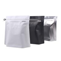 China Moisture and Oxygen Resistant Square Bottom Coffee Packaging Bags with Zipper for sale