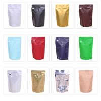 China 1 Pound 500 G Colorful Aluminium Foil Laminate Stand Up Coffee Pouches With Zipper Degassing Valve for sale