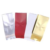 China Four Side Sealed Stand Up Coffee Pouches With Valve 1lb 2lb Moisture Proof Oxygen Barrier for sale