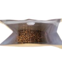 China 1lb White Black High Barrier Flat Bottom Coffee Bag Aluminumed Foil With Valve Resealable Side Zipper for sale