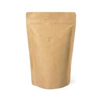China Kraft Paper Laminated Aluminium Foil Stand Up Coffee Pouches with Valve for Extended Freshness for sale