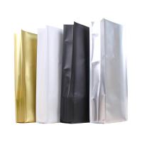 China Heat Sealable Aluminum Foil Liner Side Gusset Folded Flat Bottom Coffee Bags With Valve For Coffee Bean Tea Leaves Pack for sale