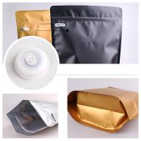 China 1/2 Lb Pound 250g Aluminum Foil Stand Up Coffee Bag With Ziplock Degassing Valve for sale