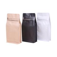 China Custom Printing 500g Moisture Proof Square Bottom Coffee Pouches with  Zipper for Coffee Bean Ground Coffee Packaging for sale