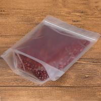 China 3.9 x 5.9 Inch Heat Seal Matte Clear Stand Up Pouch Bags with Resealable Zipper Lock for Food, Beans, Snacks Packaging for sale