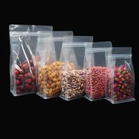 China Heat Sealed Transparent Food Grade Square Bottom Stand Up Pouches Digital Printing Candy Bags for sale
