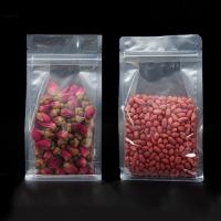 China Heat Sealed Transparent Food Grade Square Bottom Stand Up Pouches Digital Printing Candy Bags for sale