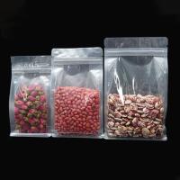 China Heat Sealed Transparent Food Grade Square Bottom Stand Up Pouches Digital Printing Candy Bags for sale