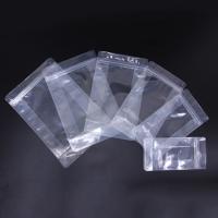 China Heavy Duty Transparent Clear Flat Bottom Stand Up Pouches Bags with Resealable Ziplock for Food Snacks Nuts Packaging for sale