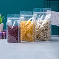 China Crystal Clear Heat Seal Square Bottom Pouch Bags For Pet Food / Snack Packaging for sale