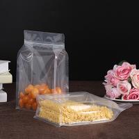 China Industrial Transparent Square Zipper Pouches for Food Packaging for sale
