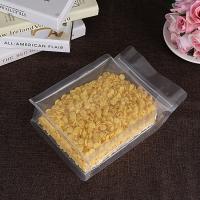 China Crystal Clear Heat Seal Square Bottom Pouch Bags For Pet Food / Snack Packaging for sale
