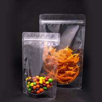 China 4x6 Inch Moisture-Proof Plastic Transparent Clear Stand Up Pouch with Zipper for Dry Fruit, Candy, Cookie Food Packaging for sale