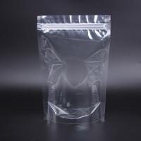 China Plastic Resealable Clear Stand Up Pouch Bags with Zip Lock with Tear Notch for Candy, Snacks, Dry Fruits, Food Packaging for sale