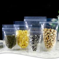 China Transparent Clear Stand Up Pouch With Zipper Flat Bottom Side Gusset Bag for sale