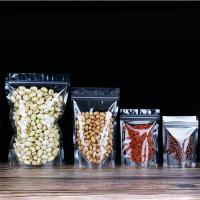 China 4x6 Inch Moisture-Proof Plastic Transparent Clear Stand Up Pouch with Zipper for Dry Fruit, Candy, Cookie Food Packaging for sale