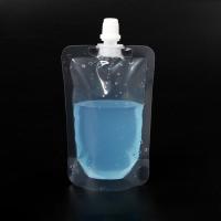 China Customizable Supermarket Transparent Stand Up Spouted Pouches with Lid for Drinks Packaging for sale