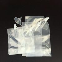 China Customizable Supermarket Transparent Stand Up Spouted Pouches with Lid for Drinks Packaging for sale
