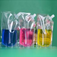 China Gravure Print Decorated Flexible Spouted Pouch Packaging With Heat Seal Handle for sale