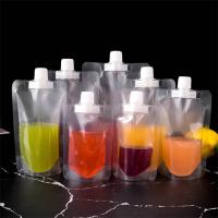 China Customizable Stand Up Spouted Stand up Pouches For Beverage Water Liquid Juice Milk Drink for sale