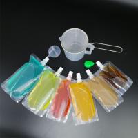 China Customizable Stand Up Spouted Stand up Pouches For Beverage Water Liquid Juice Milk Drink for sale