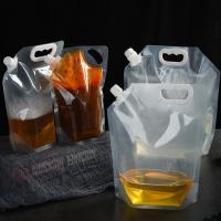 China Leak Proof BPA Free Beverage Spouted Stand Up Pouches Pouches With Spout with Handle for sale